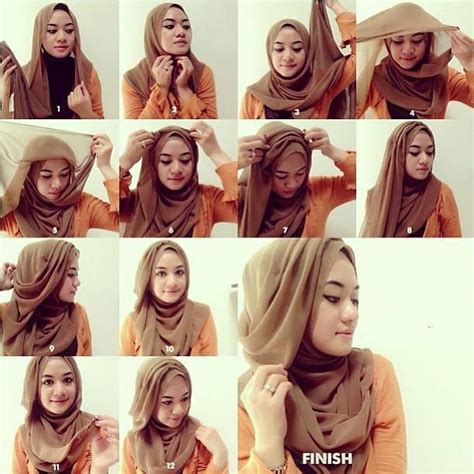 15 Easy and Simple Hijab Tutorials - How to Wear Hijab Steps - Part 8