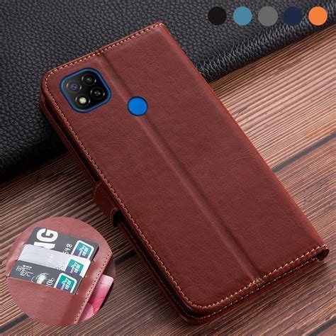 Роскошный кожаный чехол-раскладушка для Xiaomi Redmi 9C, чехол Redmi 9C ...