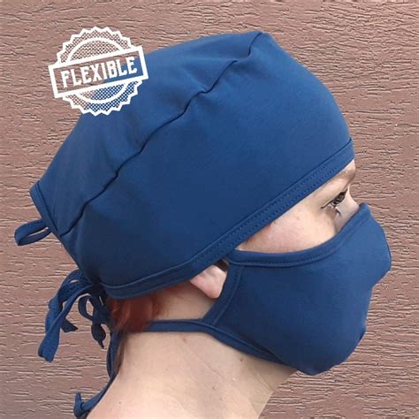 Scrub Cap SOLID NAVY BLUE Washable Stretch Surgical / Theatre | Etsy ...