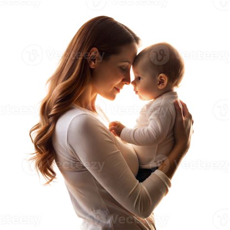 Tender moment between mother and baby illuminated by soft light 44186838 PNG