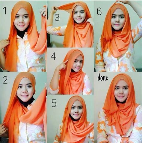Tutorial Hijab Pashmina Sifon Polos – Materi Belajar Online