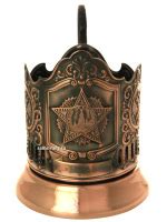 Никелированный подстаканник Собака купить