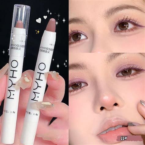 Купить Дымчатые матовые черные тени для век Lying Silkworm Highlighter ...