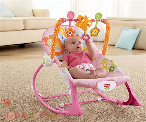 Бебешки шезлонг Fisher Price със зайчета - Палечко.БГ - Детски играчки