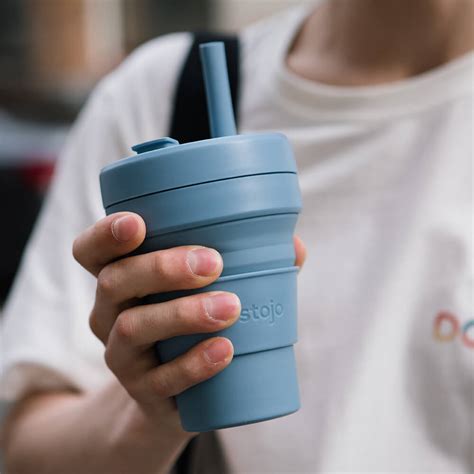 Складной стакан Stojo Steel 16oz купить