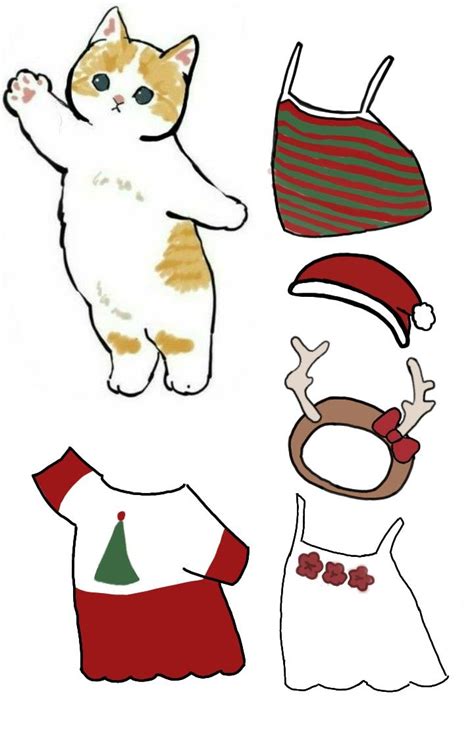 🐲Набор одежды к ново у году🥮 | Paper animals, Cute doodles, Paper doll ...