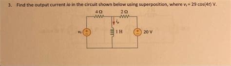 Solved show all work and steps. find the output current io | Chegg.com