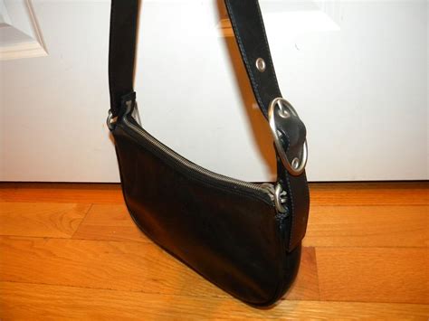 Marc Jacobs Italy Black Leather Mini Handbag Silver H… - Gem