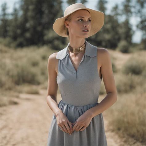 Woman Wearing A Brief Sun Dress And Wearing A Meta by tempdog on DeviantArt