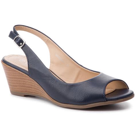 Sandály Clara Barson WS1519-1 Tmavomodrá | eobuv.cz