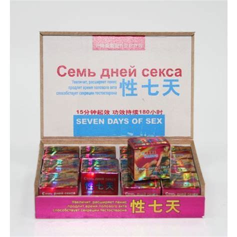 Препарат для повышения потенции "Семь Дней Секса", 24 капсулы купить с ...