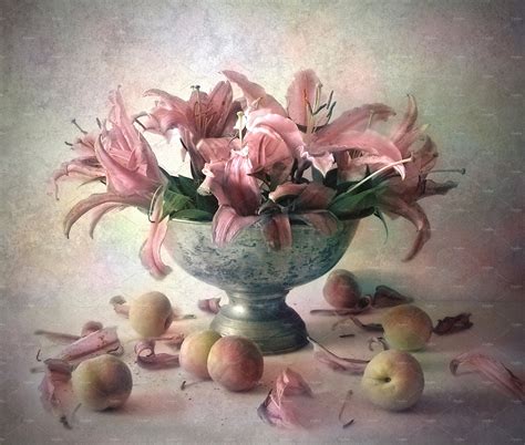 Still life with lilia | Arts & Entertainment Stock Photos ~ Creative Market