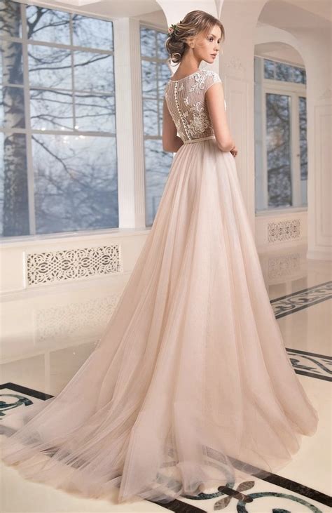 ПЕРСИКОВОЕ СВАДЕБНОЕ ПЛАТЬЕ - Tiara Dress