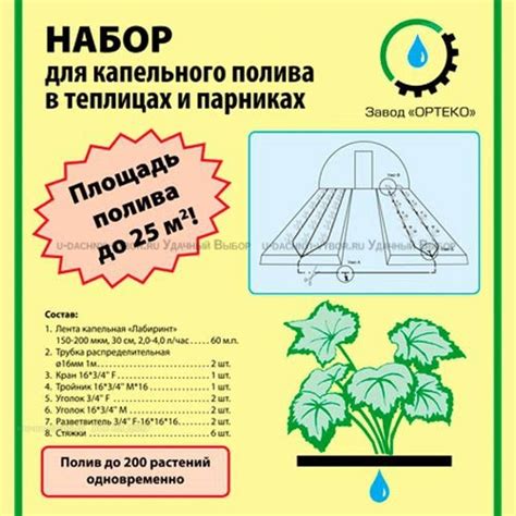 Купить систему автоматического капельного полива для теплицы, автополив ...