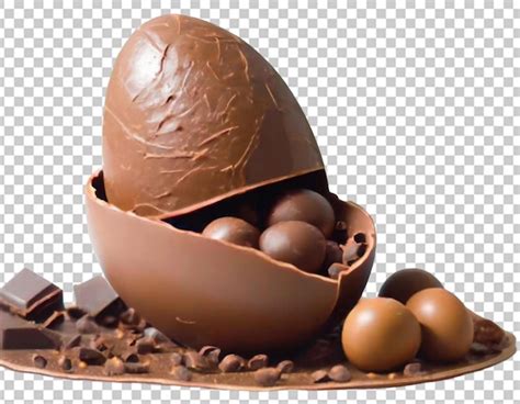 Premium PSD | Front view choco egg
