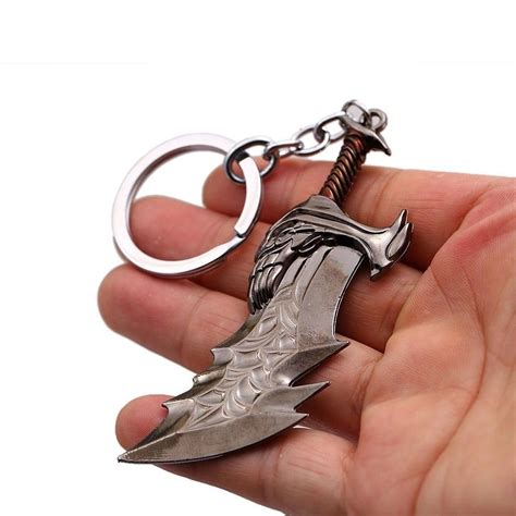 God of war blades of chaos inspired keychain necklace – Artofit