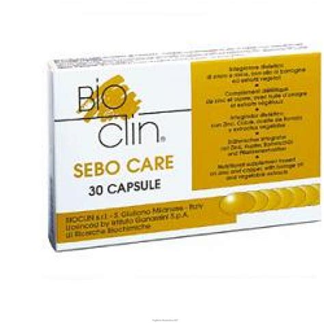 bioclin sebocare 30 capsule bugiardino cod: 901156618