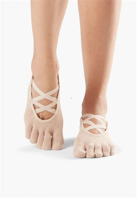 Носки Toesox с пальцами, цвет: бежевый, MP002XW0I6L1 — купить в ...