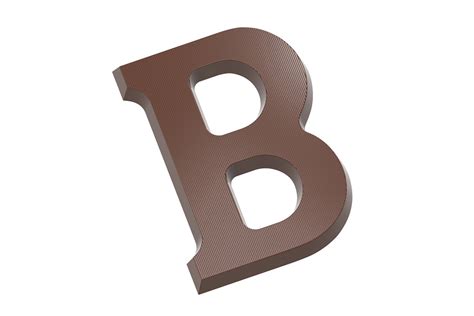 CW1701 – Chocolate World – Chocolate Letter B 200 g Polycarbonate Mould