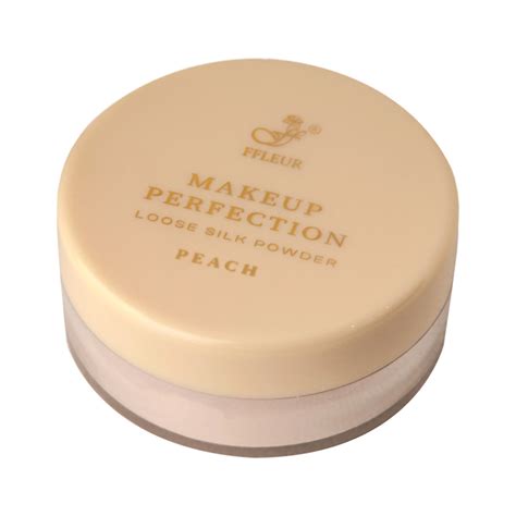 FFLEUR Рассыпчатая матирующая пудра для лица PEACH MAKEUP PERFECTION ...