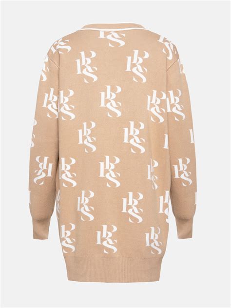 Удлиненный кардиган с крупным принтом :: LICHI - Online fashion store