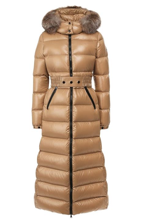 Женский бежевый пуховик moncler hudson MONCLER купить в интернет ...
