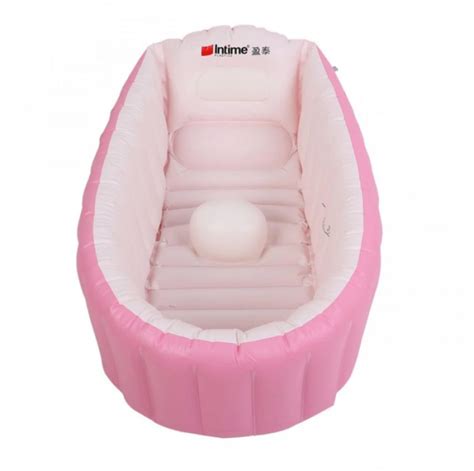 Детская надувная ванночка бассейн Intime Baby Bath Tub розовая. От ...