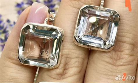 Серьги из серебра с горным хрусталем купить в Москве | Личные вещи | Авито