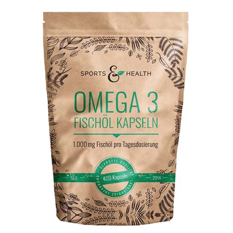 Омега-3 350 mg EPA 180 mg /DHA 120 mg, 400 софтгел капсули, Sports ...