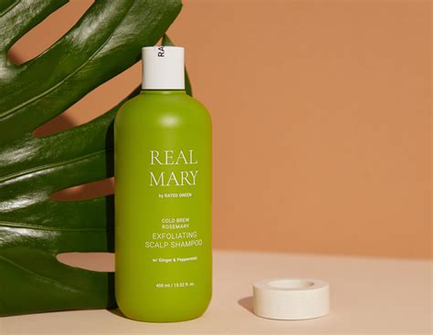 Rated Green Real Mary Cold Brewed Rosemary Exfoliating Scalp Shampoo ...