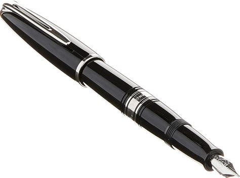 Waterman Charleston Fountain Pen, Small Spring Edging, Classic, Black ...