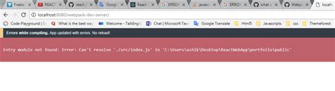 javascript - Entry module not found: Error: Can't resolve './src/index ...