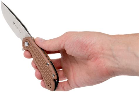 Steel Will Cutjack C22M-1TN Tan FRN, D2 blade pocket knife ...