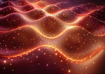 A Vibrant Wave Of Glowing Particles Creating Dynamic Abstract Visual Effect Background, Waves ...