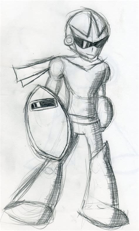 Proto Man Sketch by Naldrag on DeviantArt