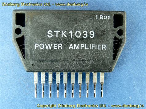 Semiconductor: STK1039 (STK 1039) - 1-CHANNEL AF-POWER AMPLIFIER 35W...