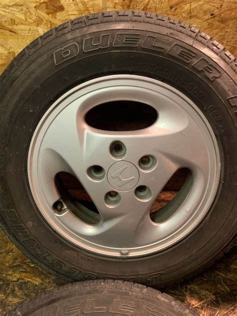 ホンダ Z純正ホイール 15×5J5HPCD114.3+45 BS/DUELER H/L 175/80R15 バリ溝 夏タイヤ 4本Set ...