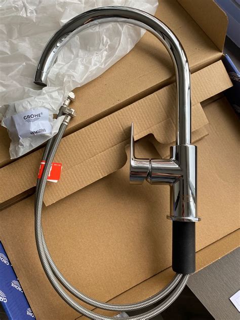 Grohe Bauedge Sink Mixer Single Lever, Chrome 31367001, Furniture ...