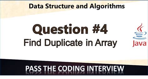 Question 4: Find Duplicate Element in Array - Coding Challenge