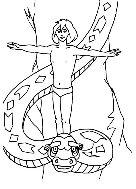 Mowgli coloring pages to download and print for free