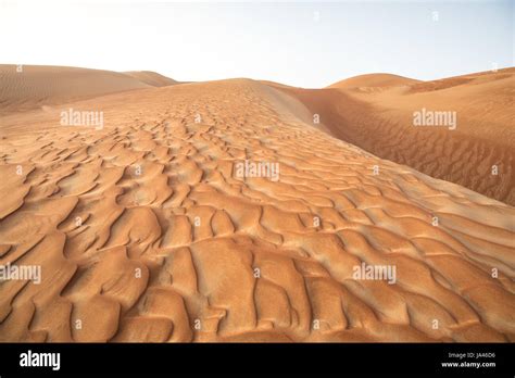 Landscape view of intricate desert dunes. Liwa desert, UAE Stock Photo ...