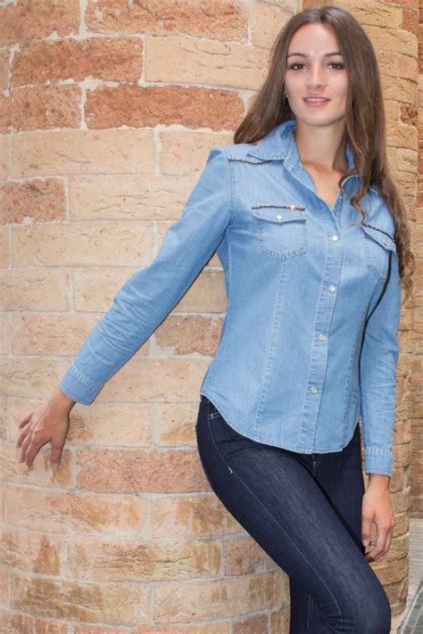 SOFIA - Camicia Jeans - Moeh