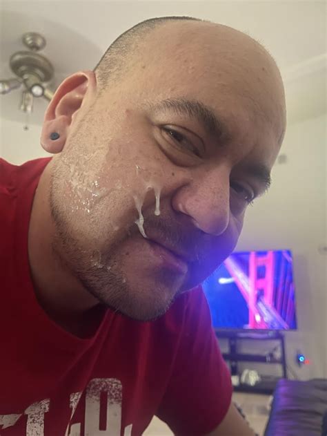 My face literally covered in gooey thick cum. I am a cumwhore : r/gayfacials