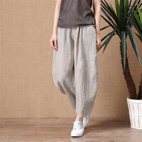 Женские хлопковые шаровары в стиле ретро | AliExpress
