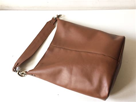 Borsa pelle fatta a mano Borsa in pelle marrone morbida - Etsy Italia