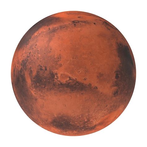 Premium PSD | Planet mars, the red planet isolated on transparent ...