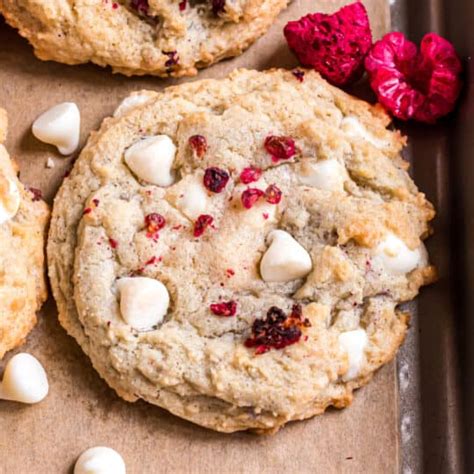Raspberry Cheesecake Cookies Recipe - Shugary Sweets