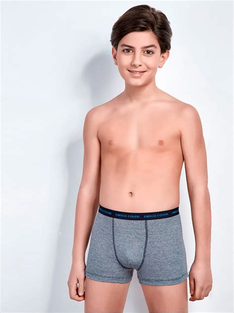 Трусы боксеры для мальчика Enrico coveri Eb4132 junior boxer хлопок ...