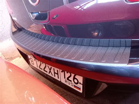 накладка на задний бампер Опель Астра J хэтчбек — Opel Astra J, 1,6 л ...