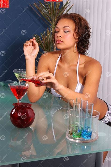 Bikini Martini Bartender stock photo. Image of chic, bikini - 231300